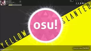 Yellow Slanted osu skin