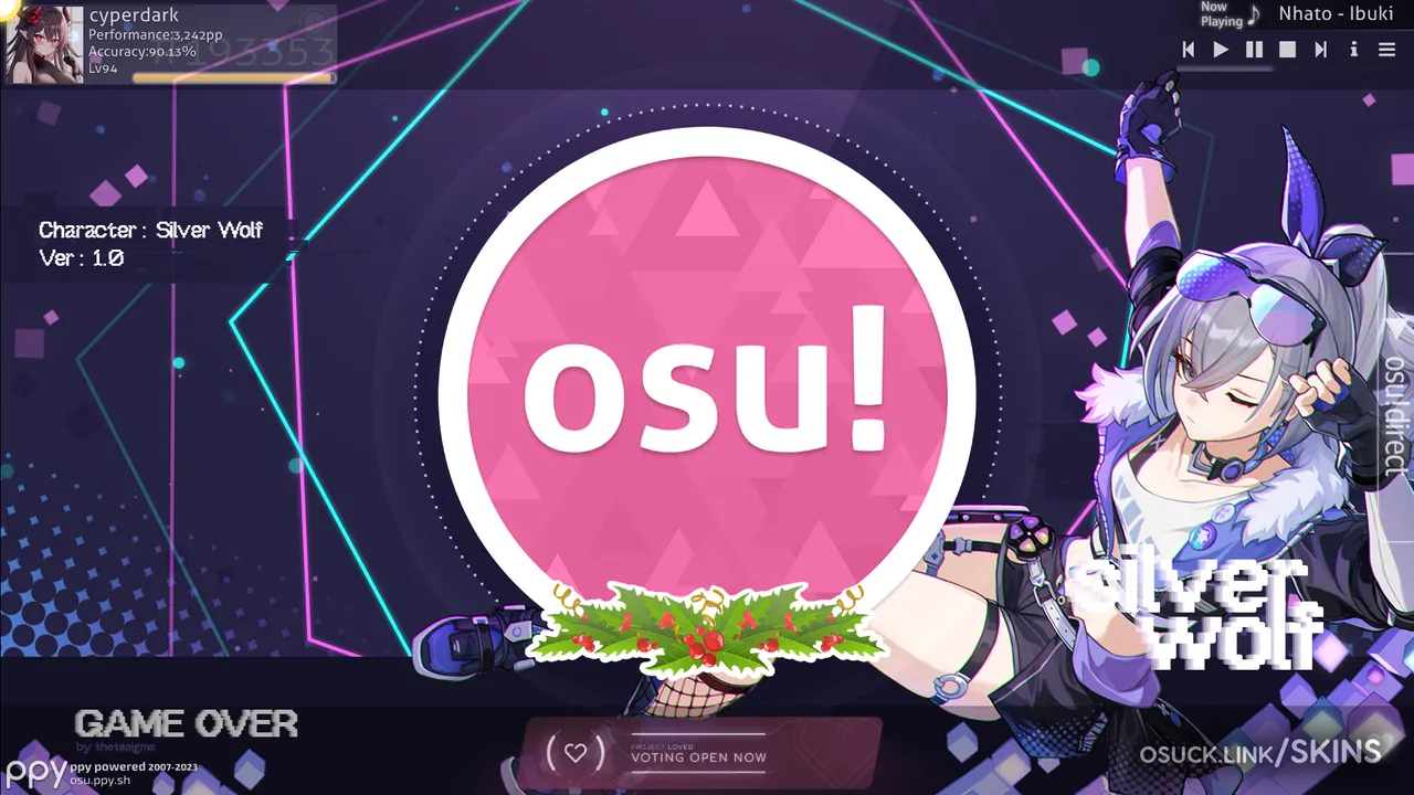 GAME OVER - A Silver Wolf v1.5 osu skin - osu! skins (v0.9.0-beta)