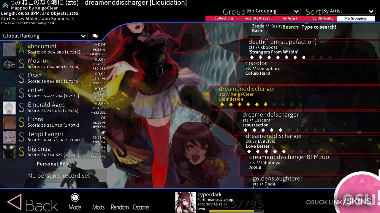 Geometric v1 osu skin