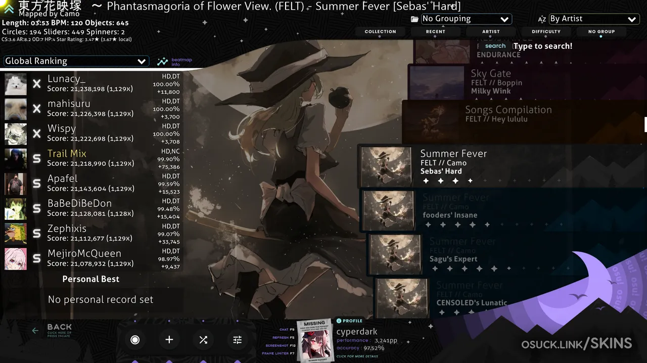“Moonshine v2.1-Eclipse” osu 皮肤