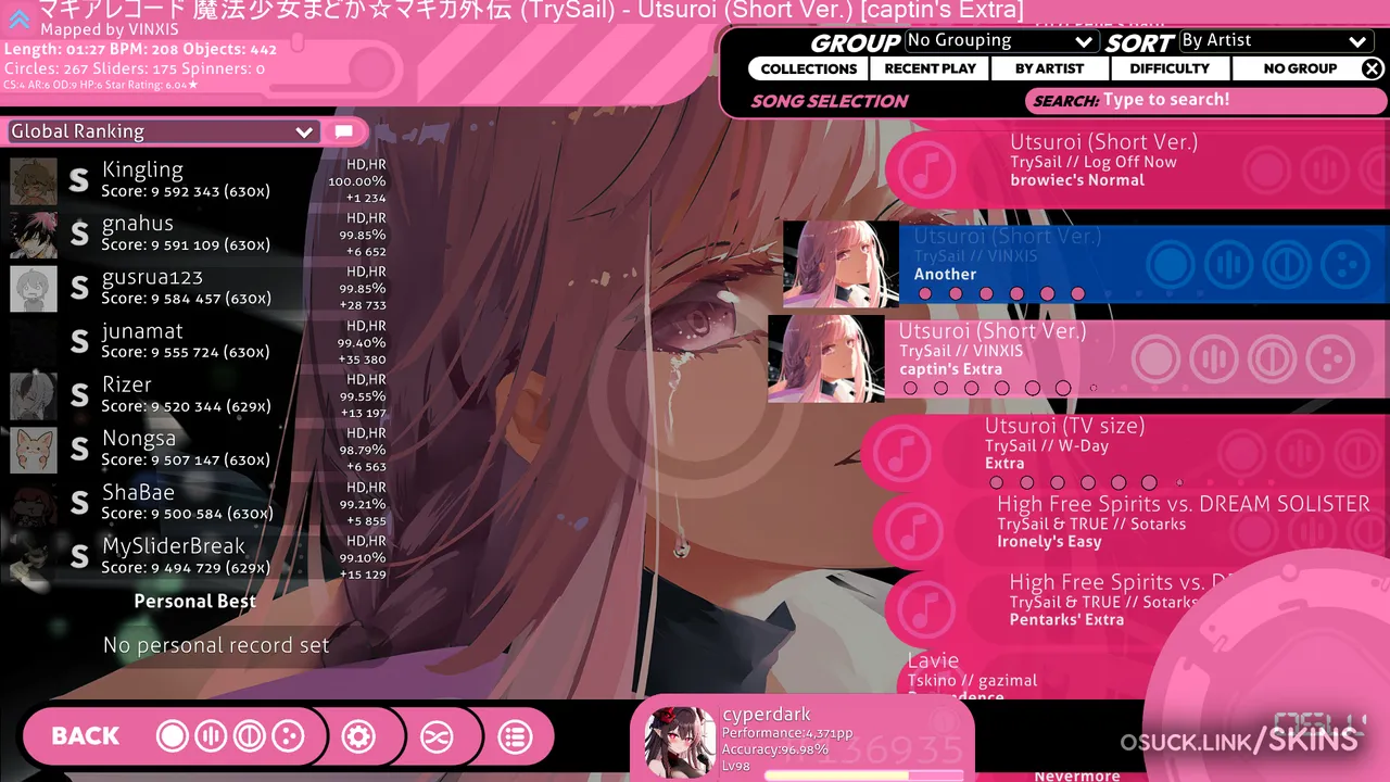 “osu! FUTURE” osu 皮肤