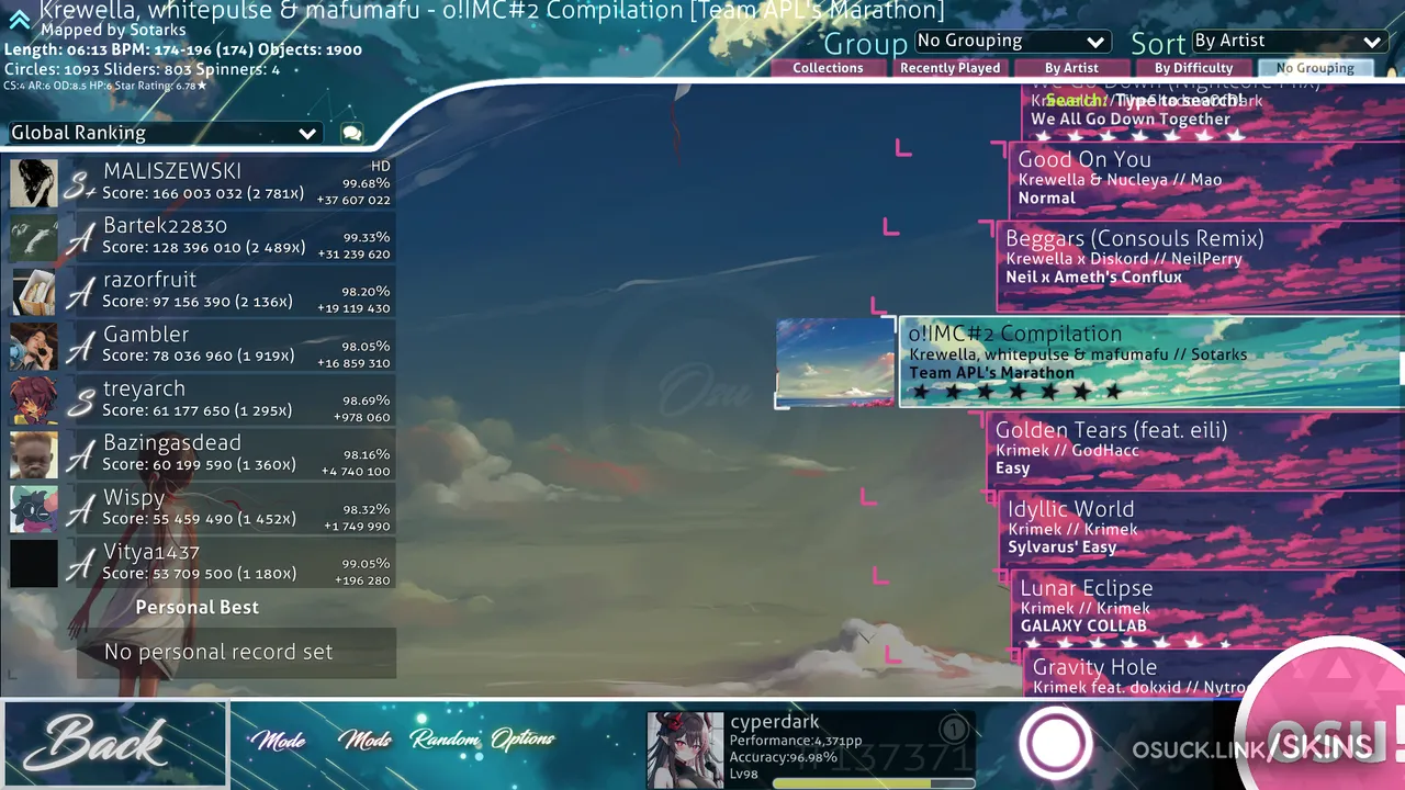White Lights osu skin