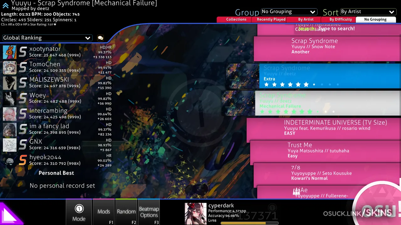 osu step mania skin osu skin