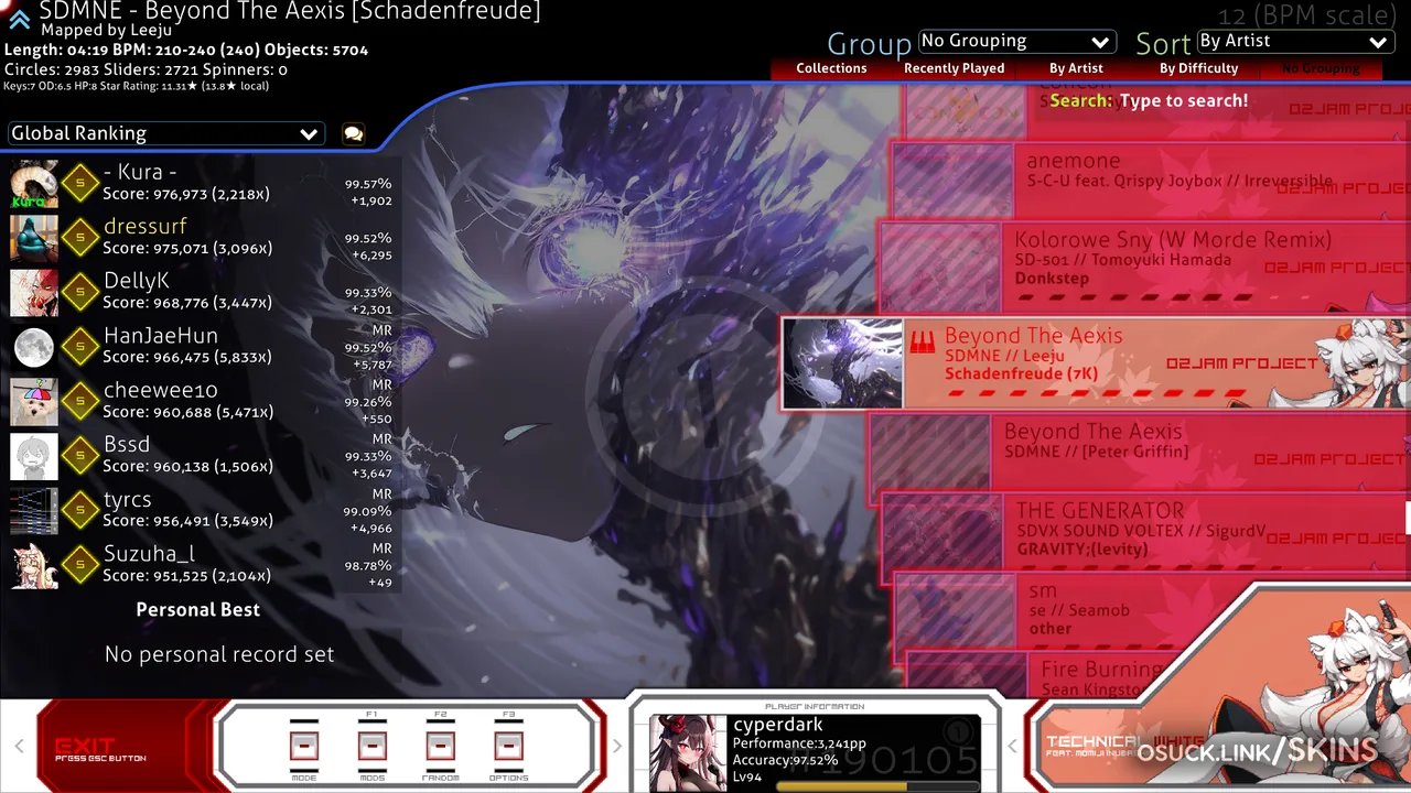 O2Jam PROJECT A v1.0-TechnicalWhite osu skin - osu! skins (v0.9.0-beta)