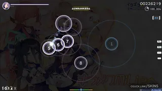 [早瀬ユウカ] Hayase Yuuka v1.0-Dark osu skin - osu! skins (v0.9.0-beta)