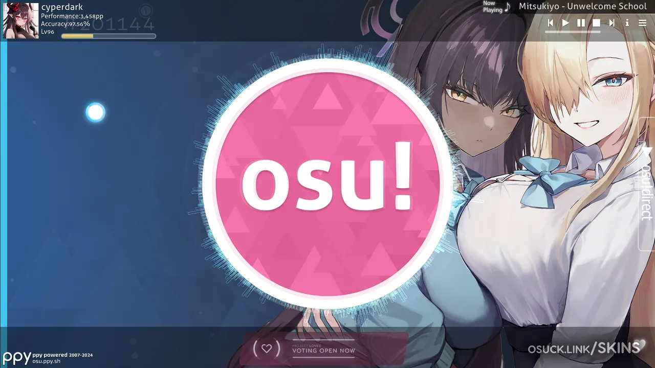 Asu-Rina (Redo & sigma) v09.01.2024 osu skin - osu! skins (v0.9.0-beta)